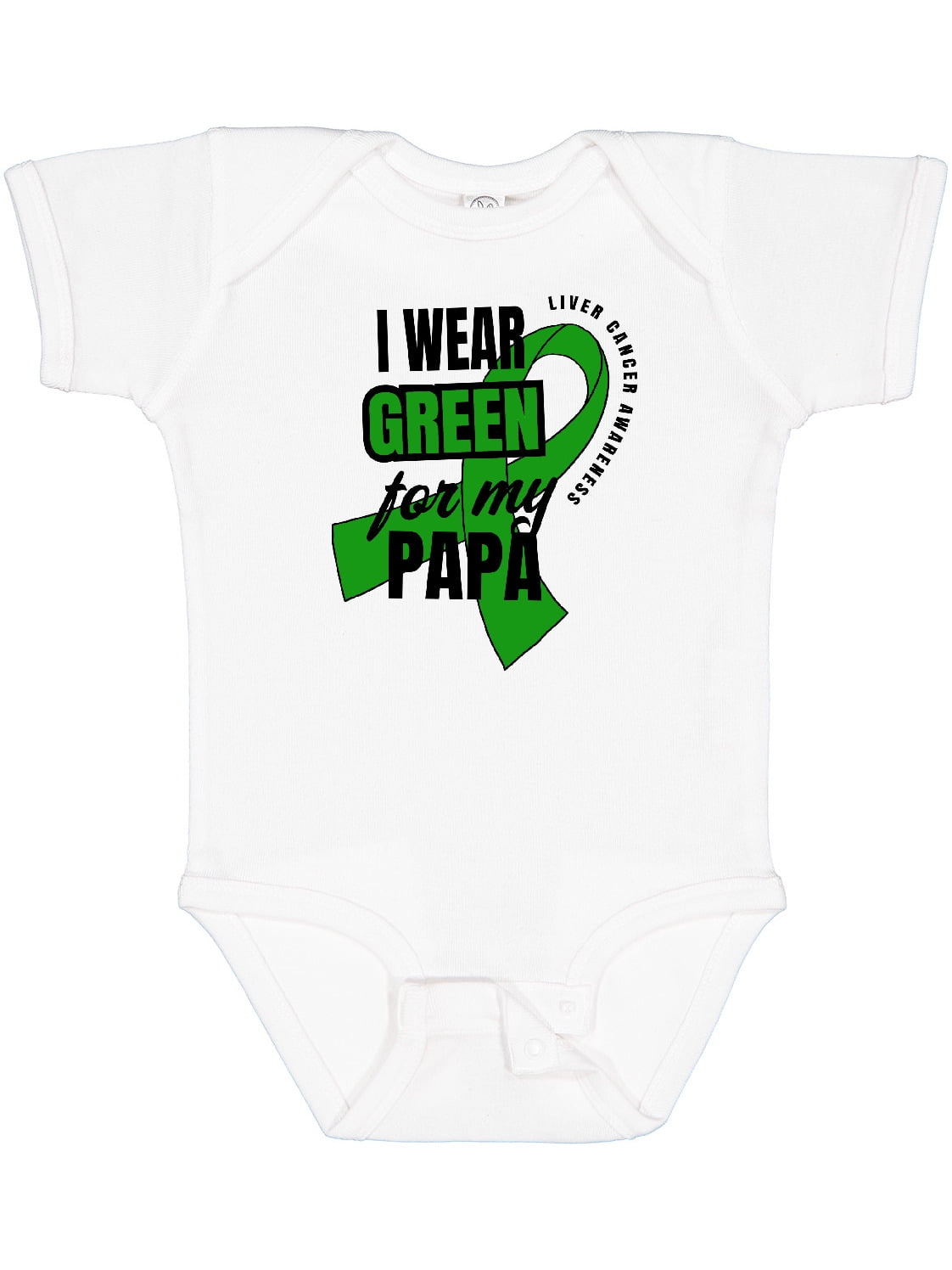 Inktastic I Wear Green For My Papa Liver Cancer Awareness Boys or Girls Baby Bodysuit - Walmart.com