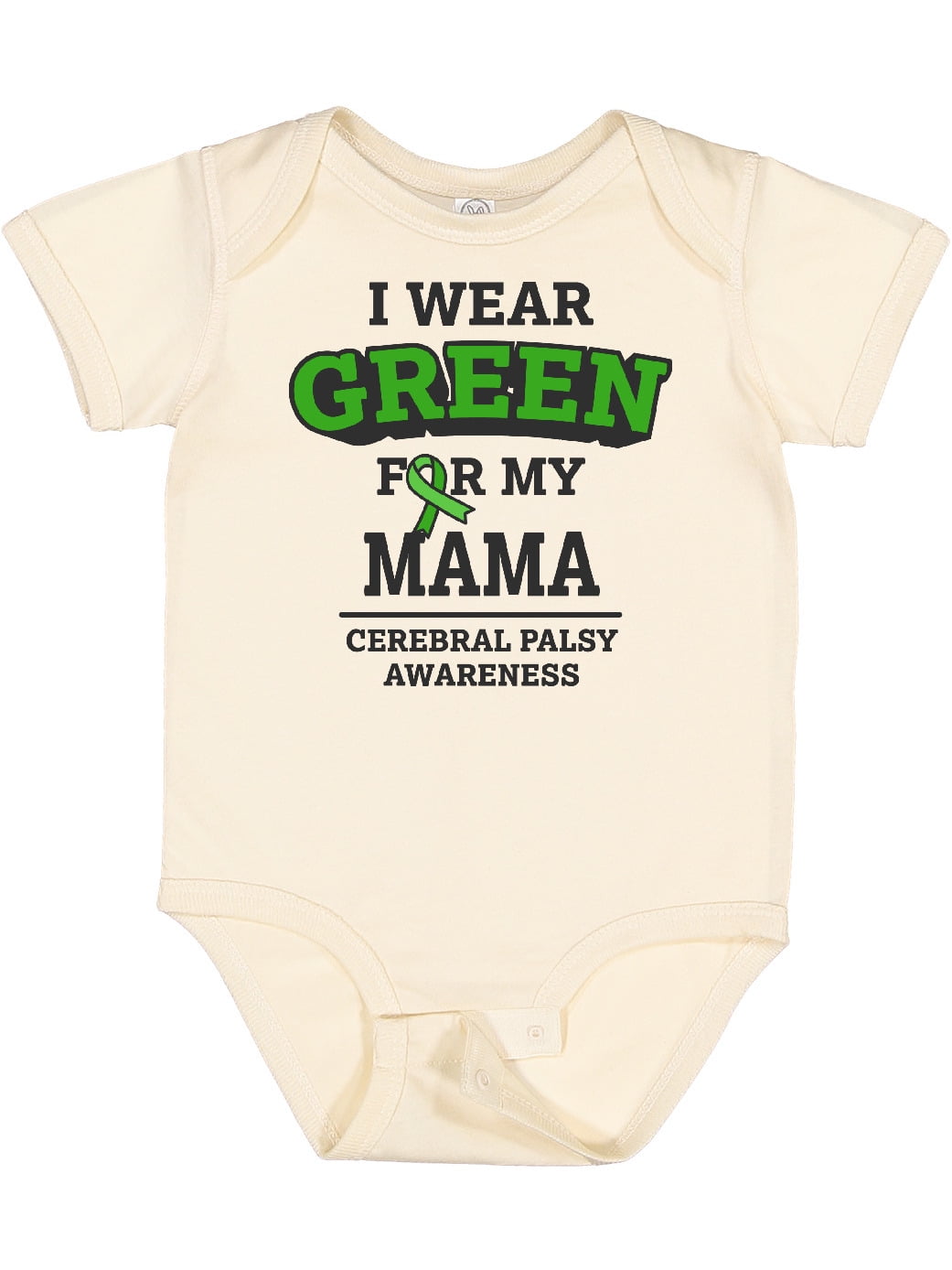 Inktastic I Wear Green for My Mama for Cerebral Palsy Boys or Girls Baby Bodysuit - Walmart.com