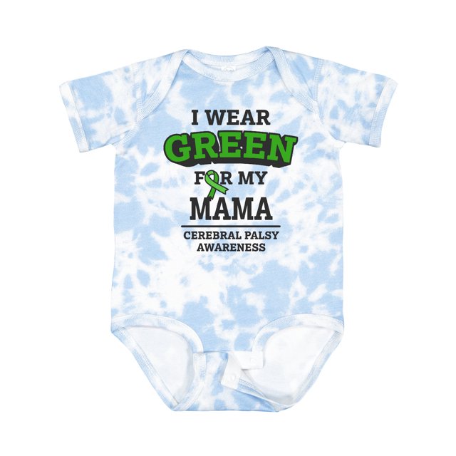 Inktastic I Wear Green for My Mama for Cerebral Palsy Boys or Girls Baby Bodysuit - Walmart.com