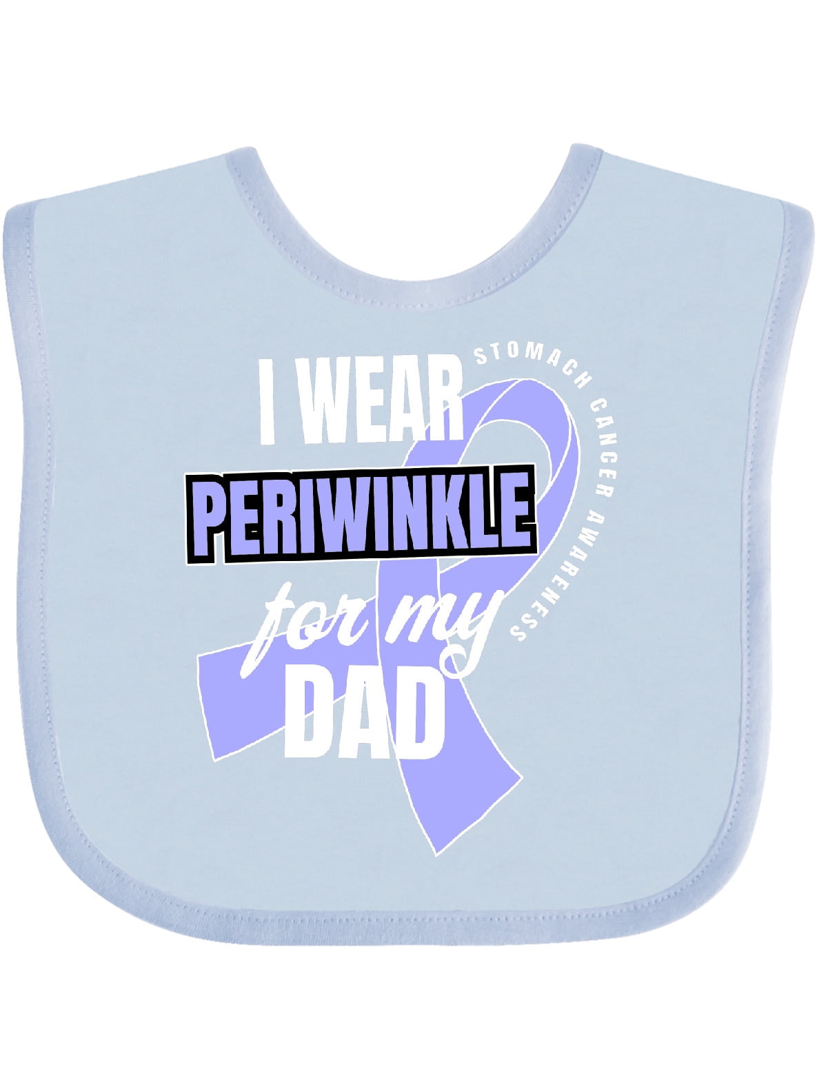 Inktastic I Wear Periwinkle For My Dad Stomach Cancer Awareness Boys or Girls Baby Bib - Walmart.com