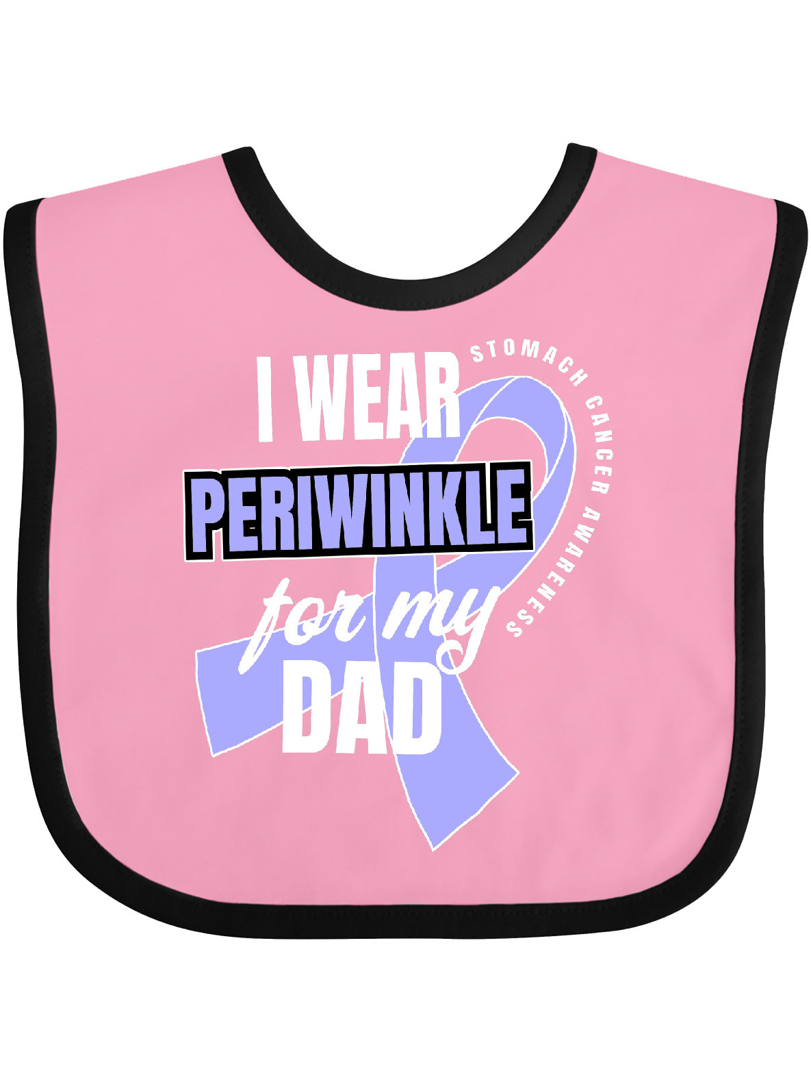 Inktastic I Wear Periwinkle For My Dad Stomach Cancer Awareness Boys or Girls Baby Bib - Walmart.com