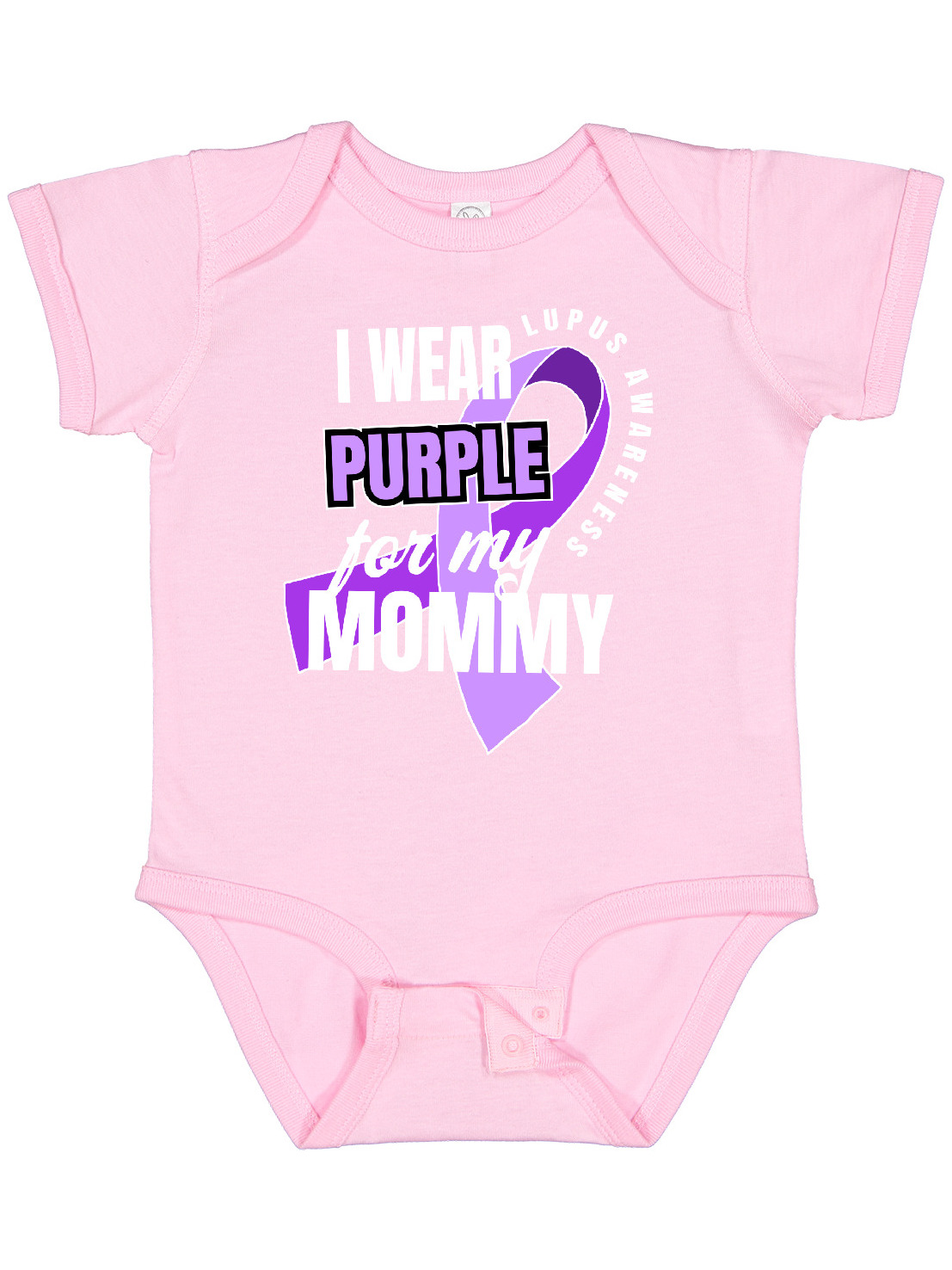 Inktastic I Wear Purple for My Mommy Lupus Awareness Boys or Girls Baby Bodysuit - Walmart.com