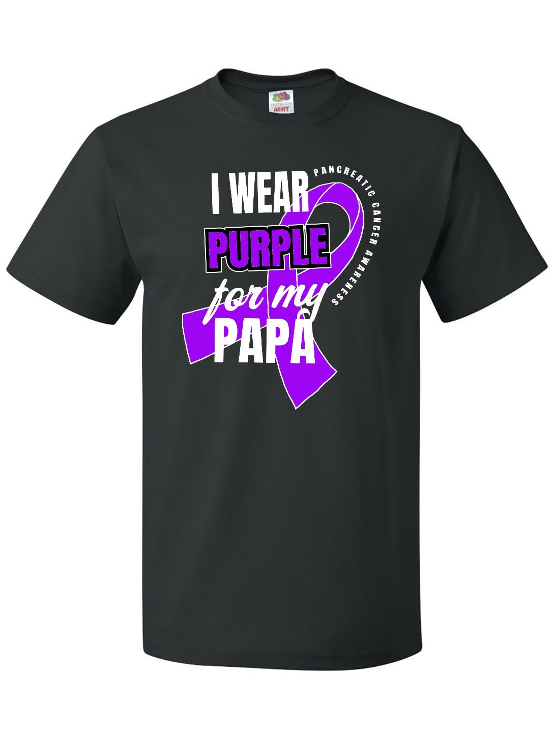 Inktastic I Wear Purple for My Papa Pancreatic Cancer Awareness T-Shirt - Walmart.com