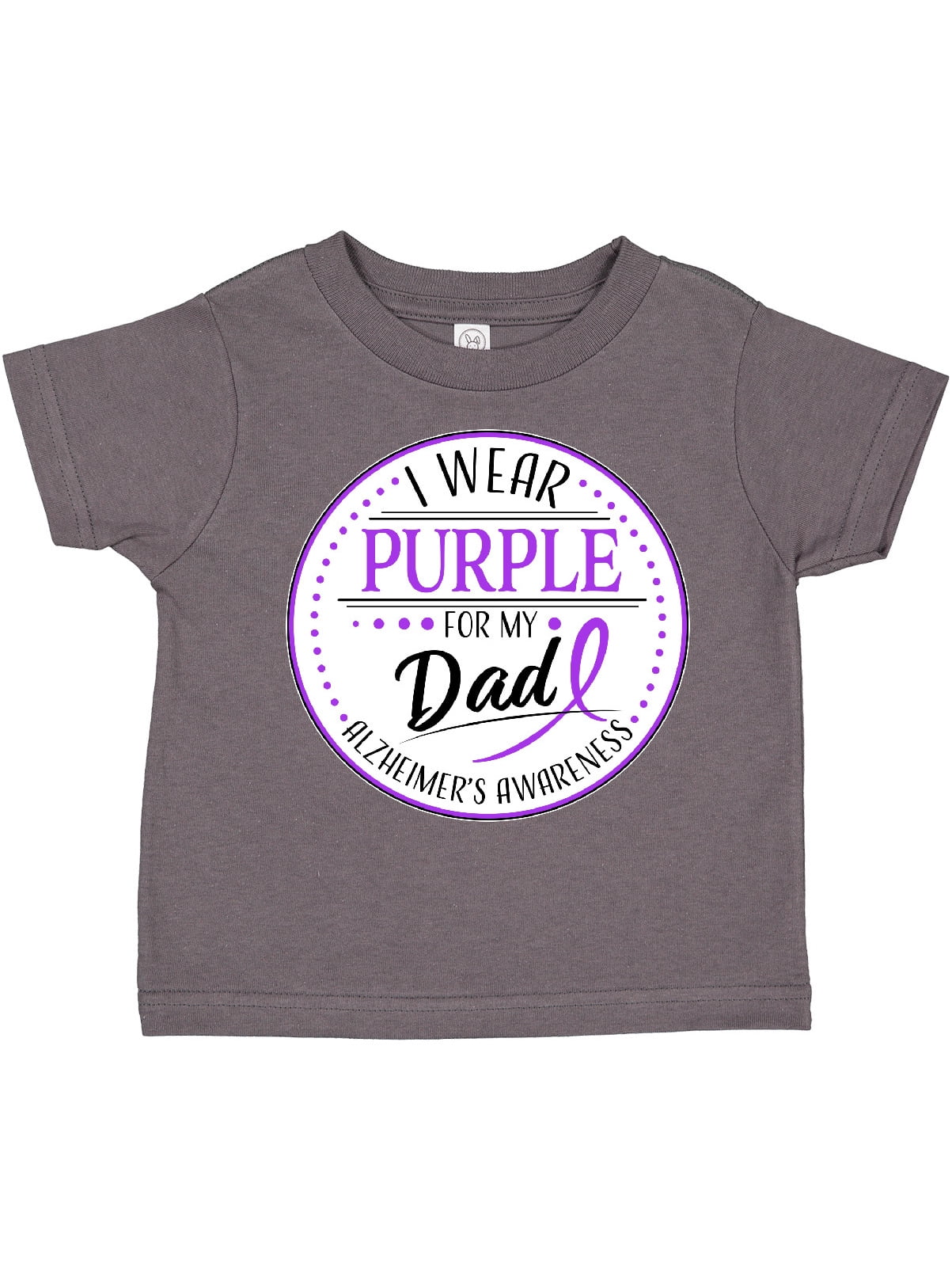 Inktastic I Wear Purple for my Dad- Alzheimers Awareness Boys or Girls Toddler T-Shirt - Walmart.com