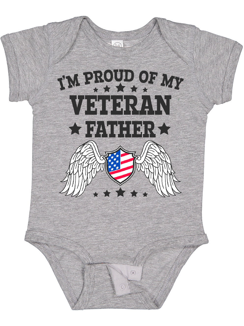 Inktastic I'm Proud of My Veteran Father with Shield Boys or Girls Baby ...
