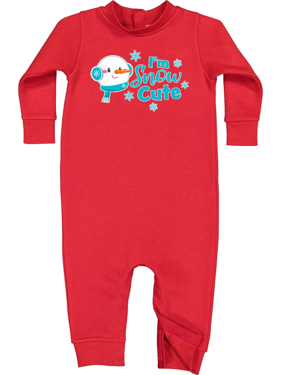 Inktastic I'm Snow Cute with Snowman and Snowflakes Christmas Baby ...