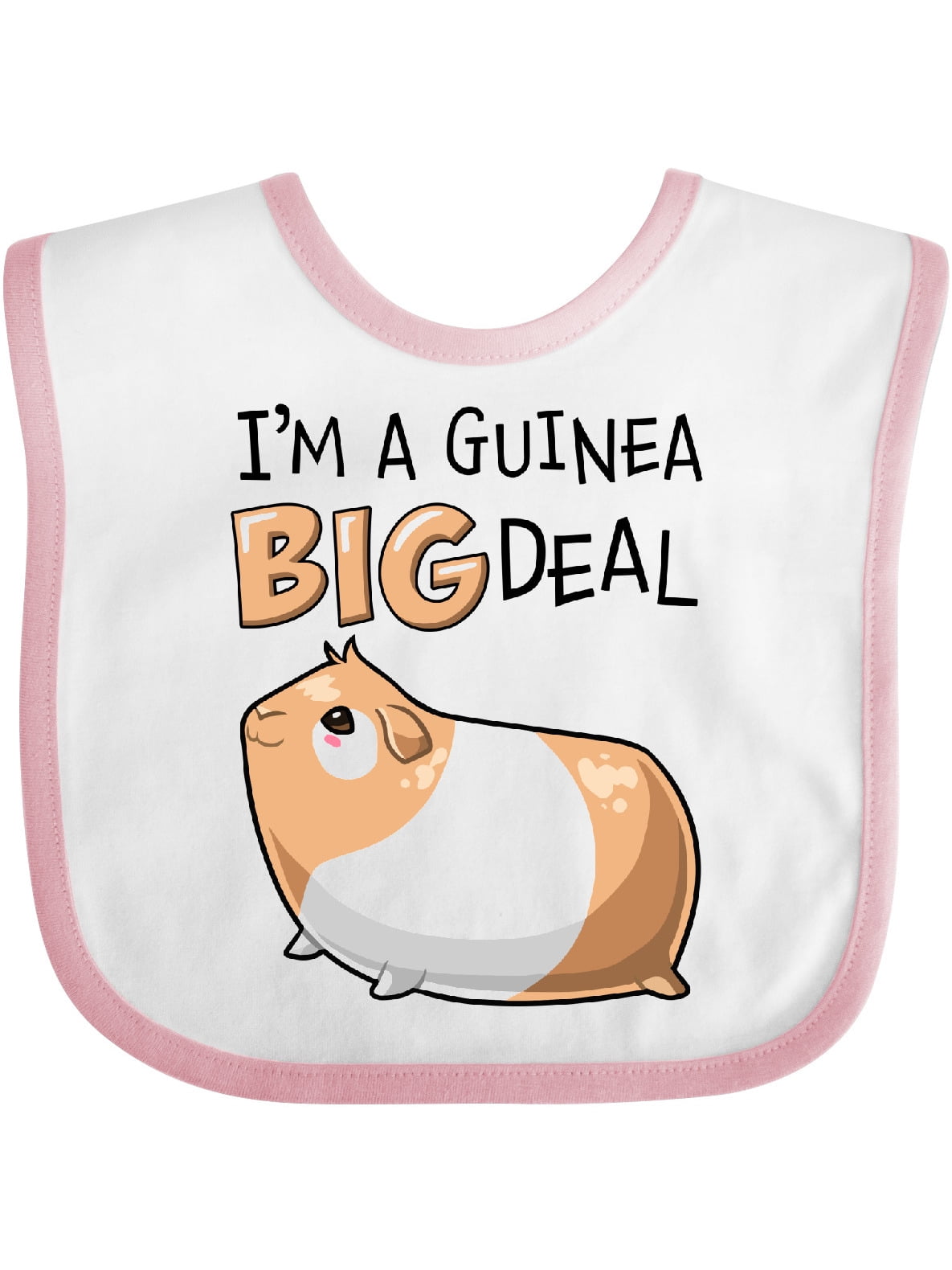 Inktastic I'm a Guinea Big Deal with Cute Guinea Pig Boys or Girls Baby Bib - Walmart.com