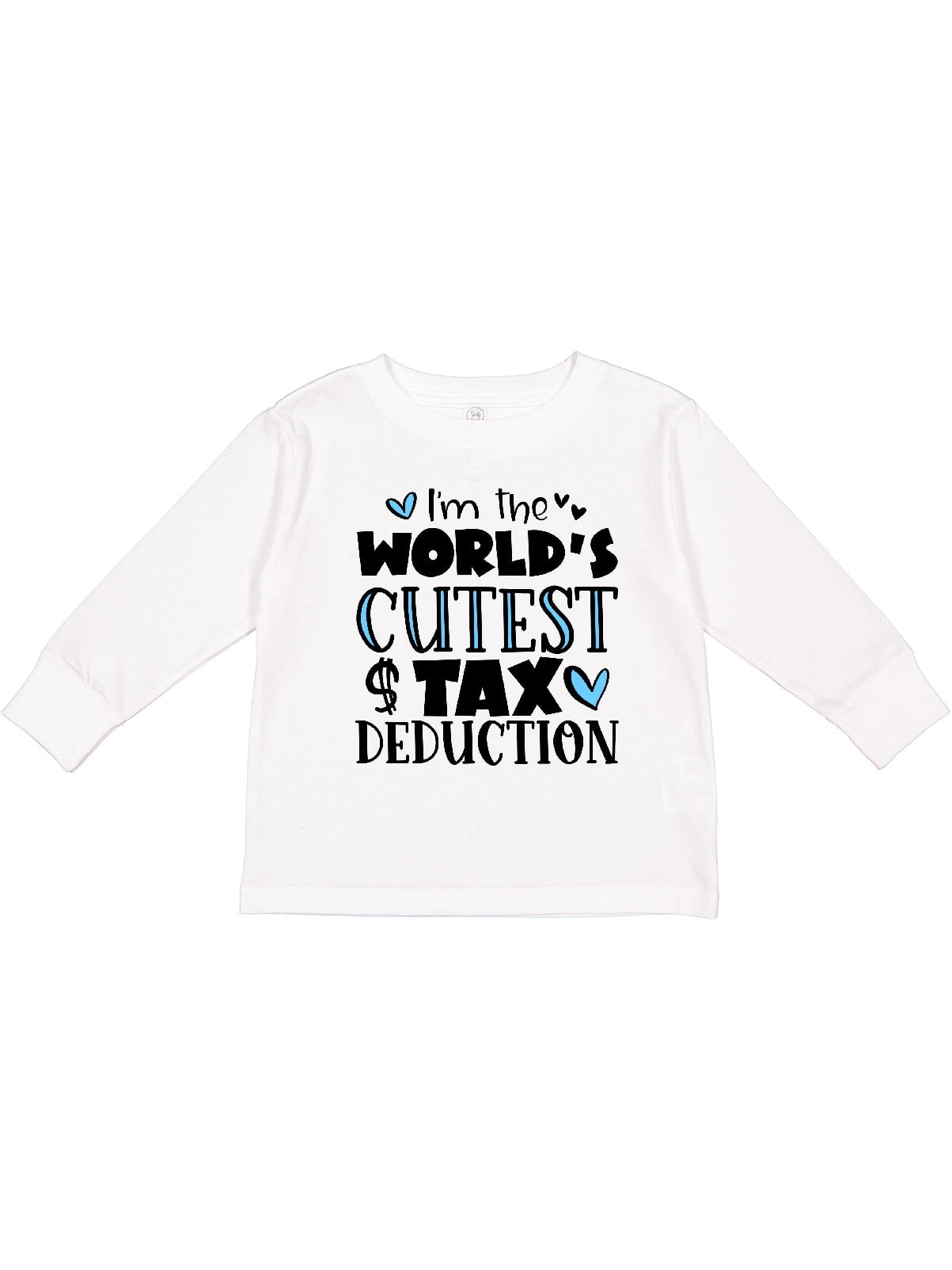 Inktastic I'm the World's Cutest Tax Deduction Blue Hearts Boys or ...