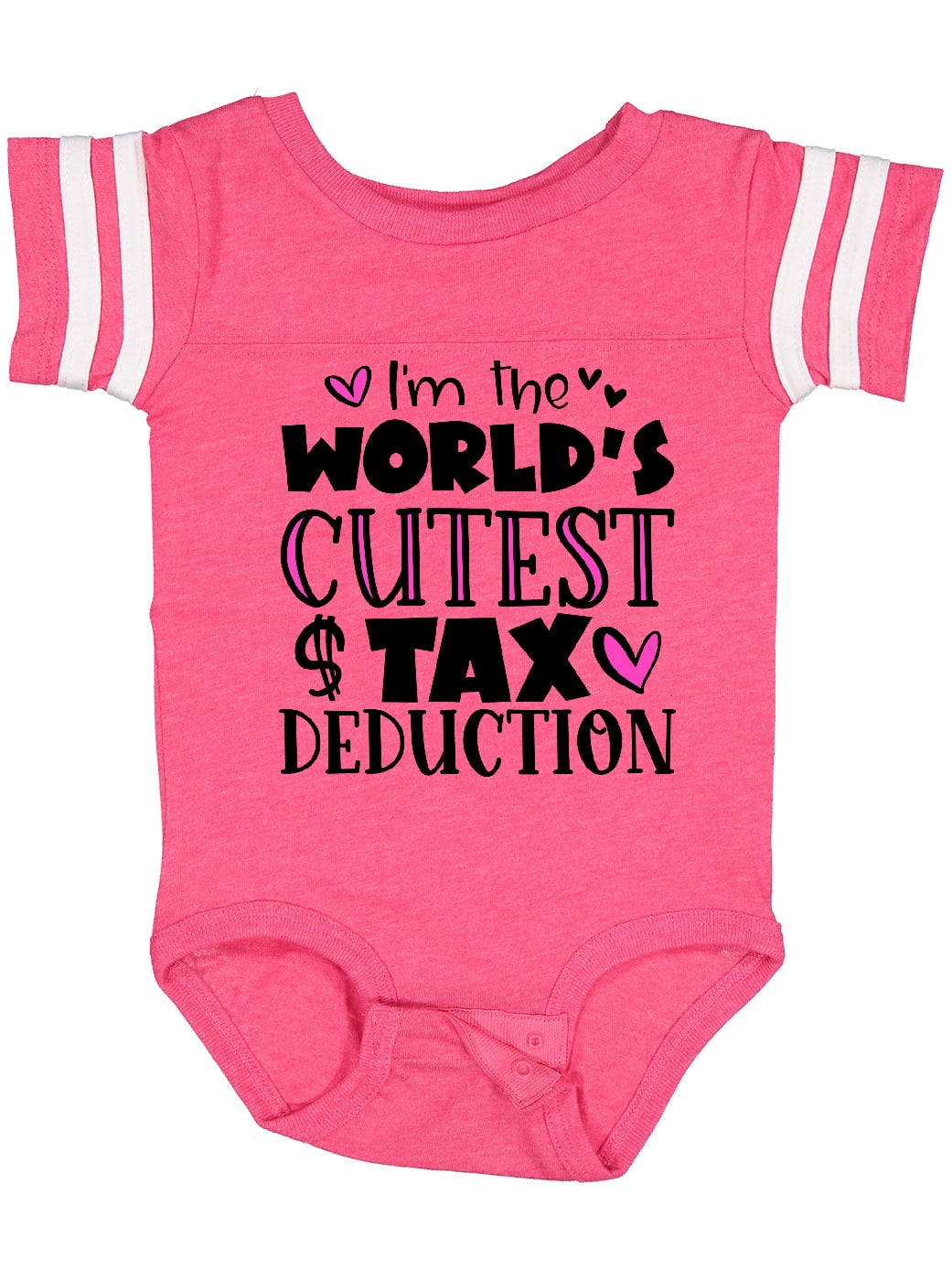 Inktastic I'm the Worlds Cutest Tax Deduction Pink Hearts Boys or Girls ...