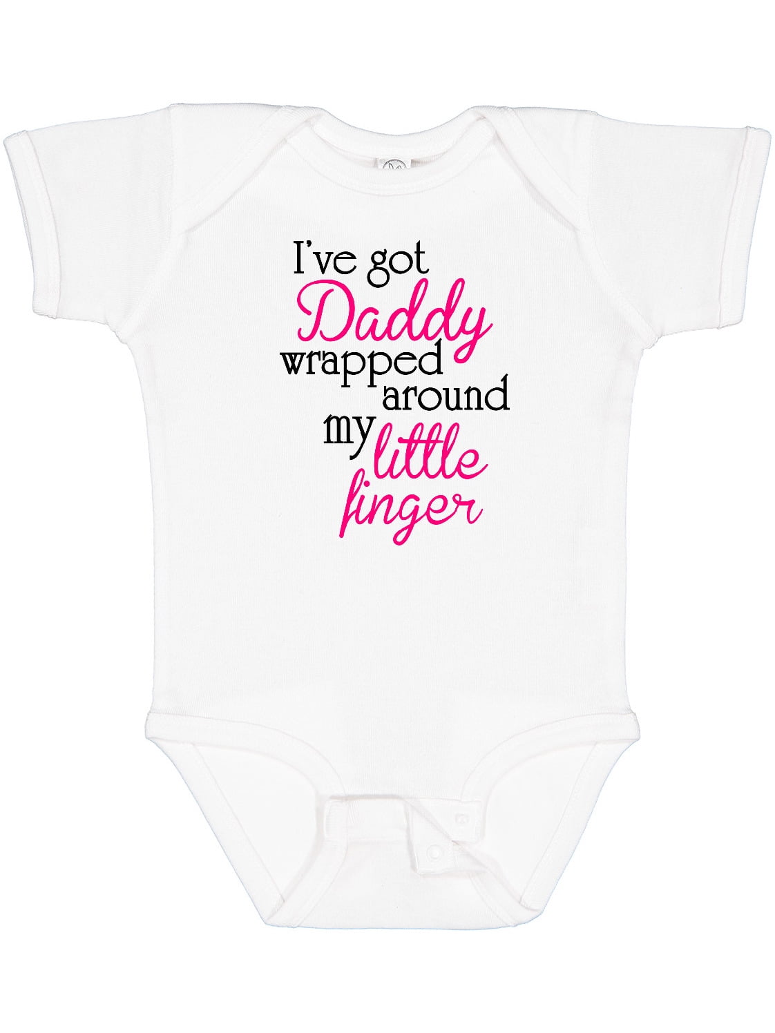 Inktastic I've Got Daddy Wrapped Around My Little Finger Girls Baby ...