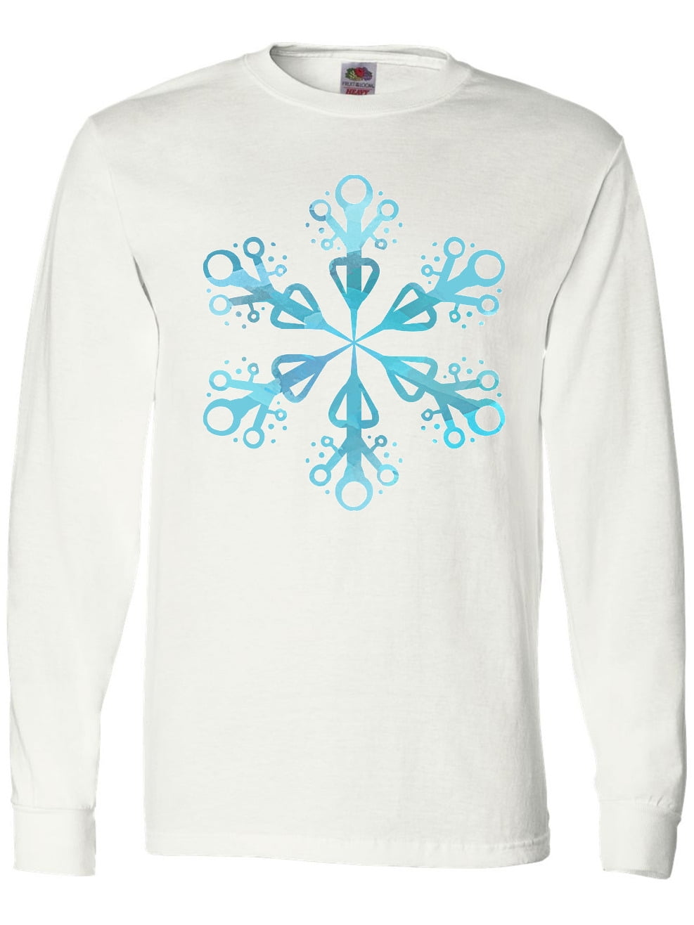 Inktastic Icy Blue Winter Snowflake Long Sleeve T-Shirt - Walmart ...