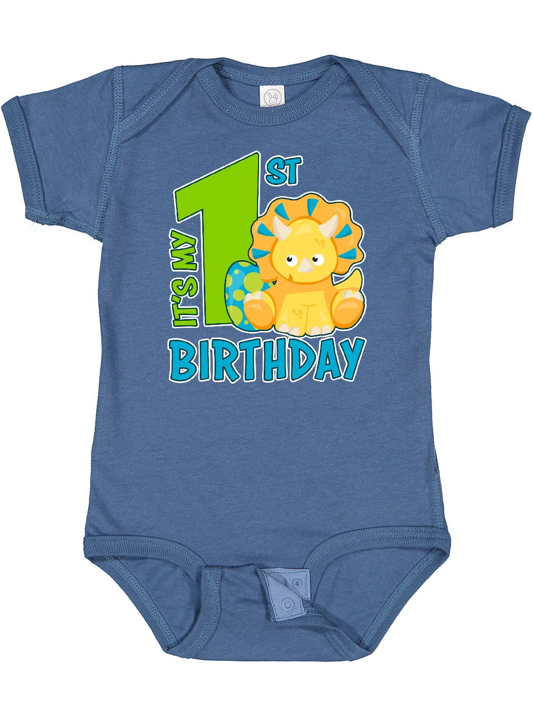 Inktastic Its My 1st Birthday with Dinosaur Boys or Girls Baby Bodysuit ...