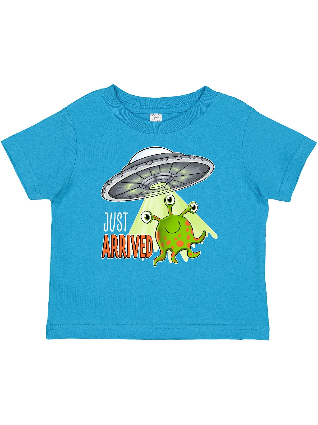 Inktastic Just Arrived- cute green alien UFO newborn baby Boys or Girls ...