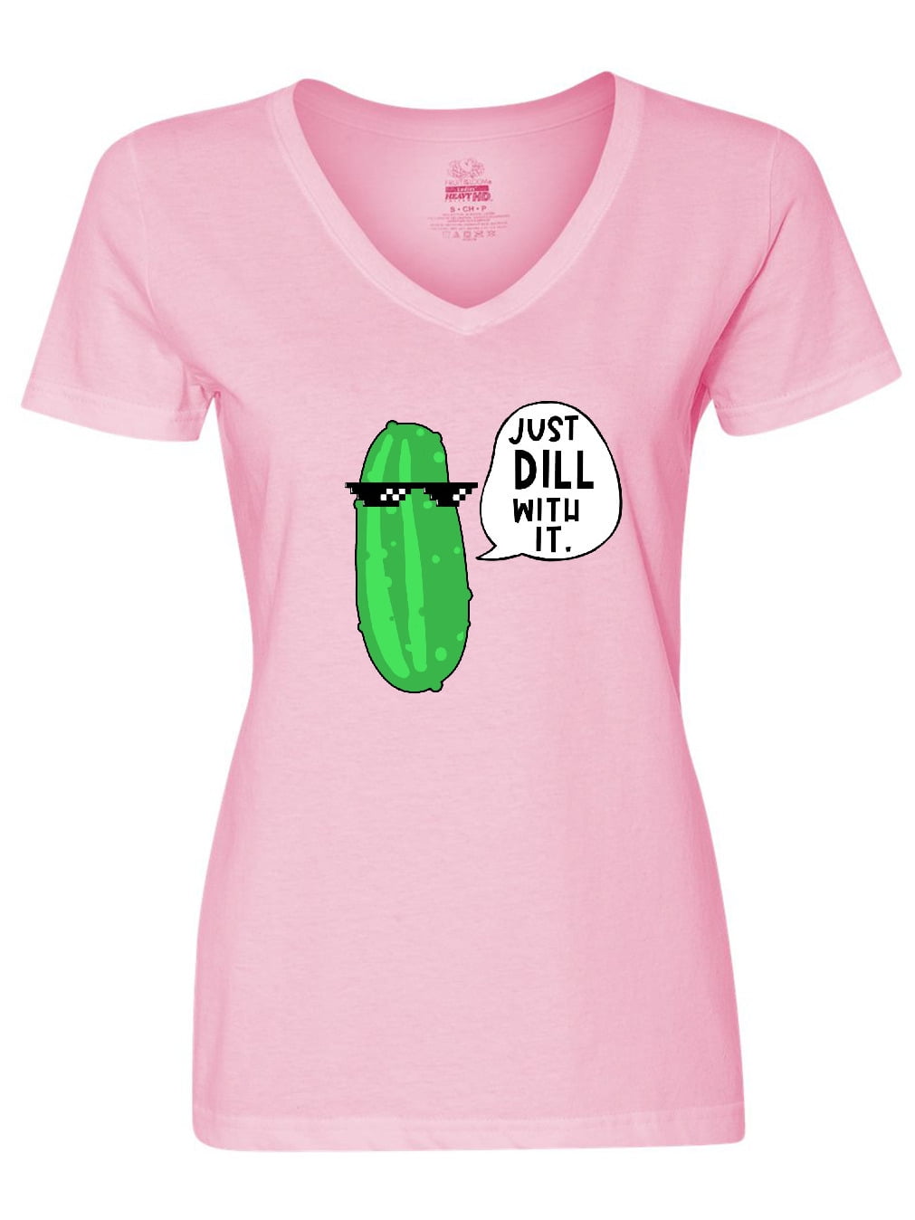 Inktastic Just Dill with It Chill Dill Pickle in Sunglasses Women's V ...
