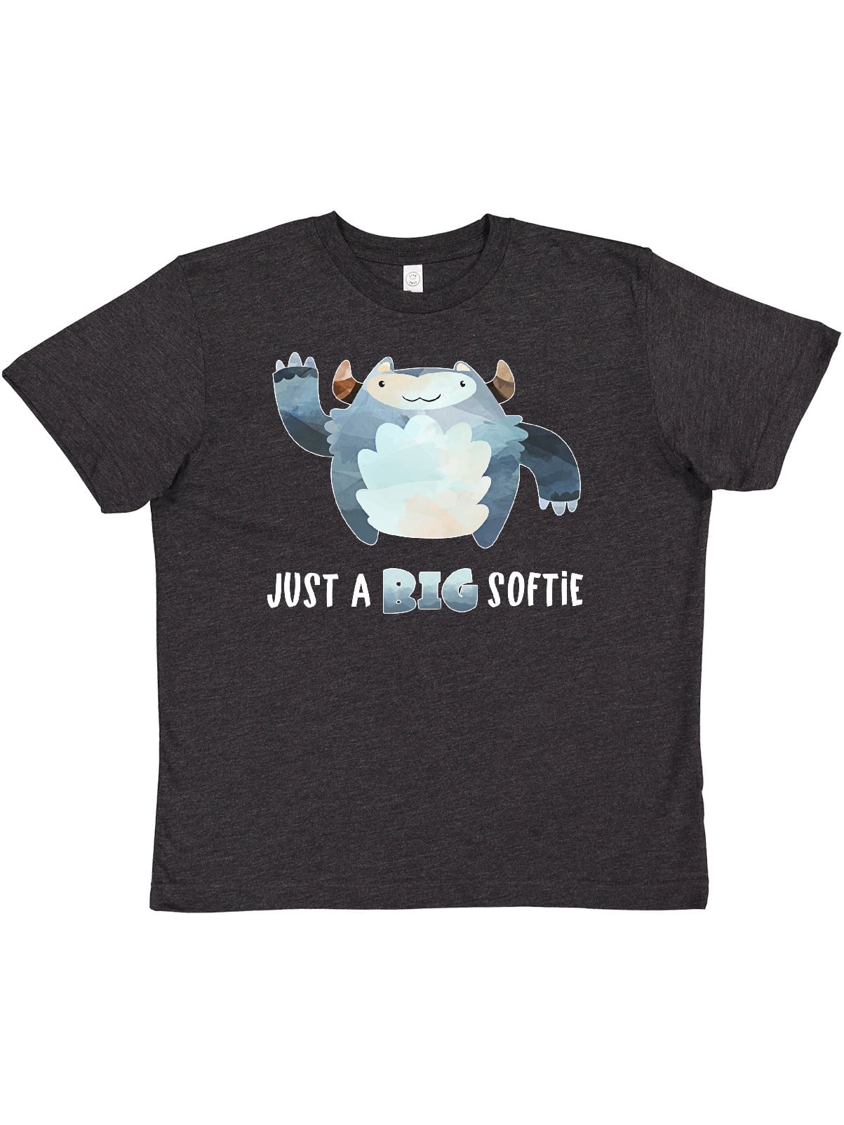 Inktastic Just a Big Softie Cute Winter Yeti Youth T-Shirt - Walmart.com