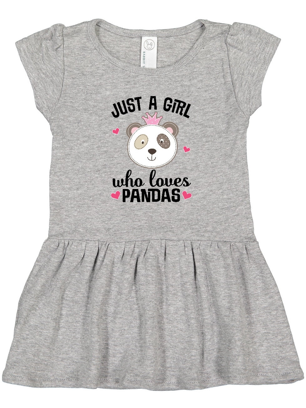 Inktastic Just a Girl Who Loves Pandas Girls Toddler Dress - Walmart.com