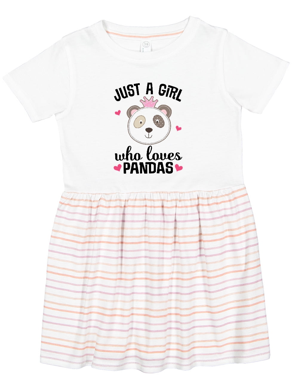 Inktastic Just a Girl Who Loves Pandas Girls Toddler Dress - Walmart.com