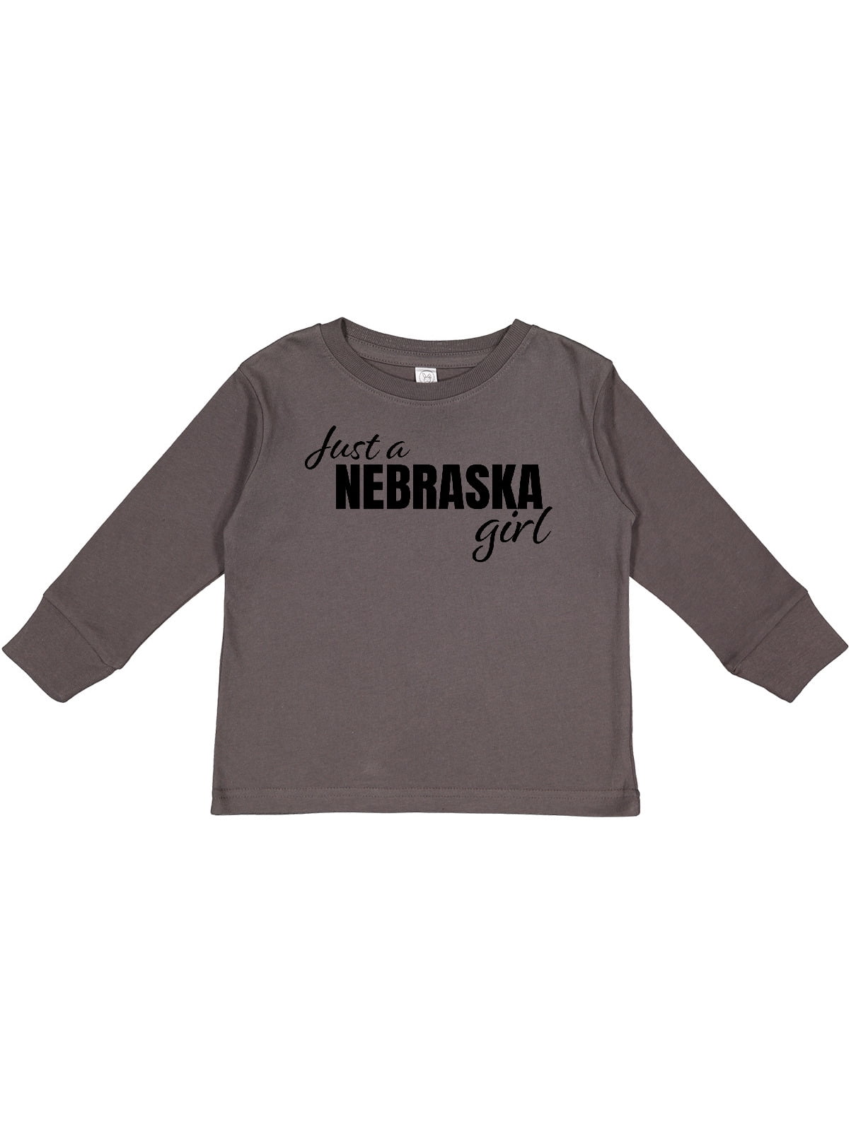 Inktastic Just a Nebraska Girl Born and Raised Girls Long Sleeve ...