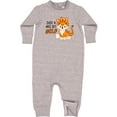 Inktastic Just a Wee Bit Wild Cute Tiger Cub Baby Fleece Romper ...