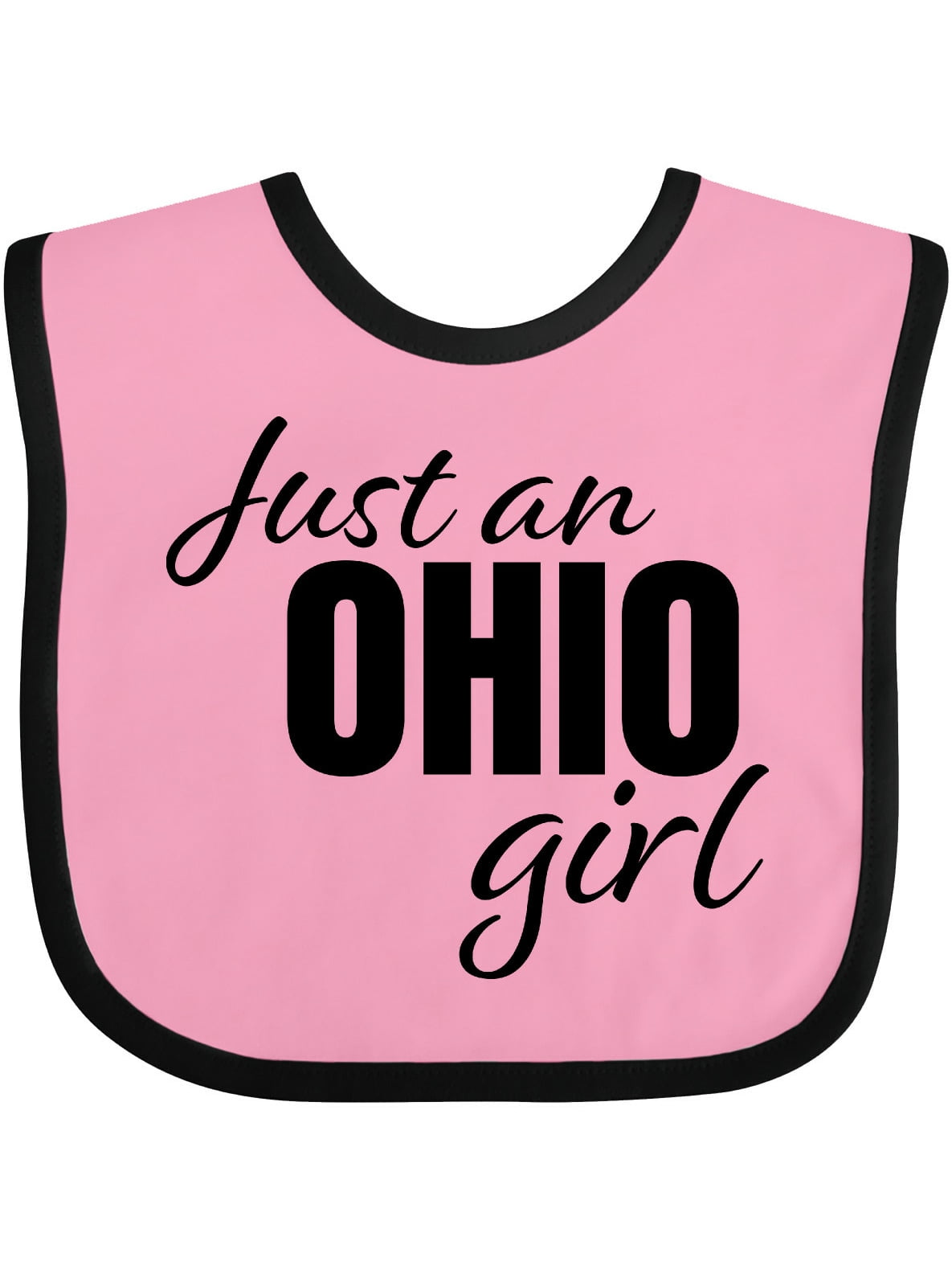 Inktastic Just an Ohio Girl Born in Ohio Girls Baby Bib - Walmart.com