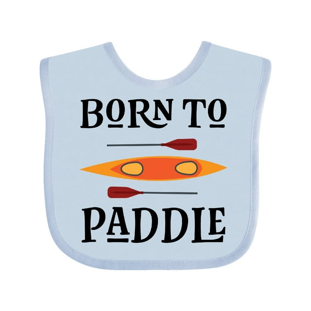 Inktastic Kayaking Born to Paddle Kayak Boys or Girls Baby Bib ...