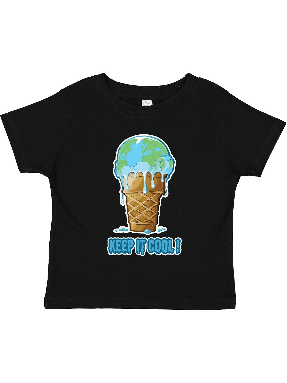 Inktastic Keep It Cool Melting Earth Ice Cream Cone Boys or Girls ...