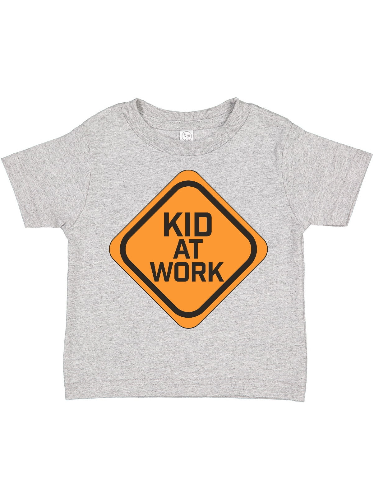 Inktastic Kid at Work Construction Sign Boys or Girls Toddler T-Shirt ...