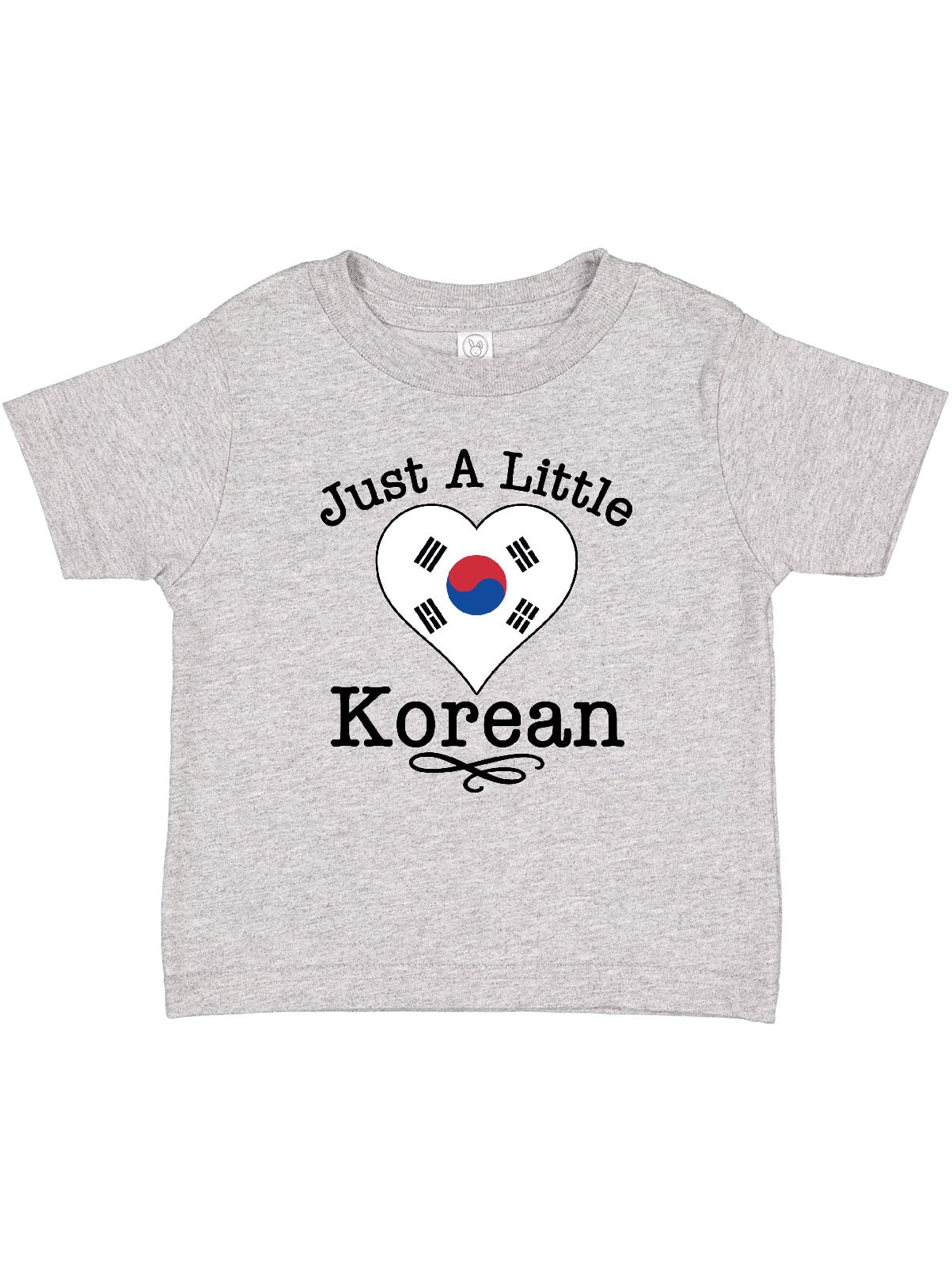 Inktastic Korea Flag Heart Just a Little Korean Boys or Girls Baby T ...