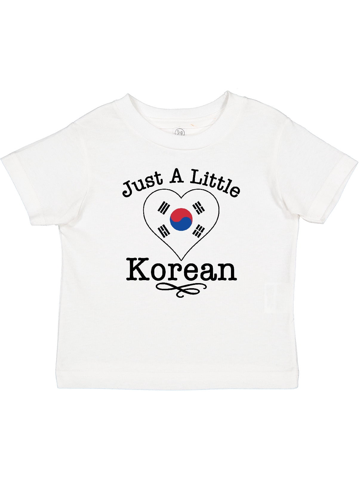Inktastic Korea Flag Heart Just a Little Korean Boys or Girls Baby T ...