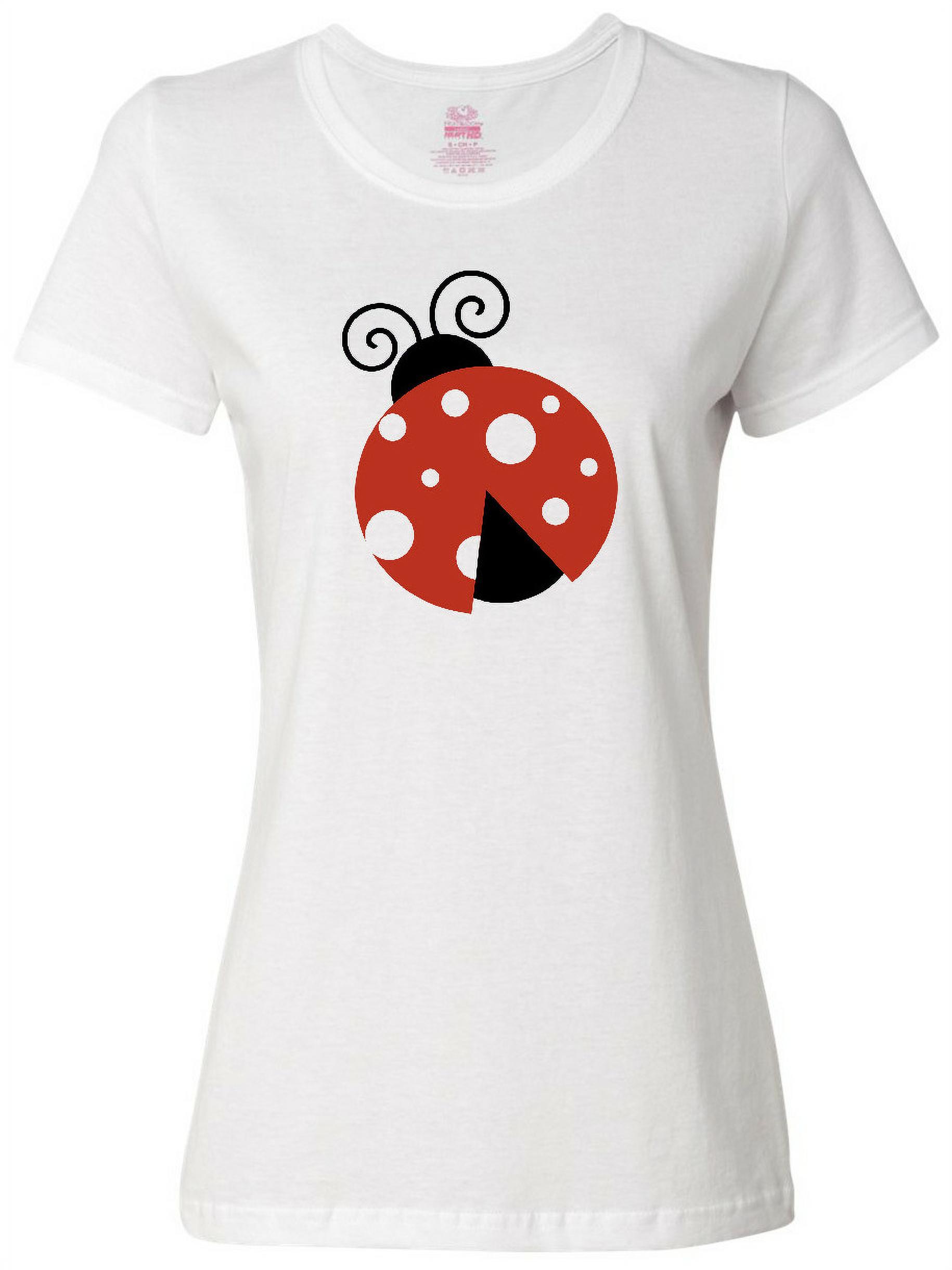 Inktastic Ladybug, Cute Ladybug, Red Ladybug, Ladybird Women's T-Shirt ...