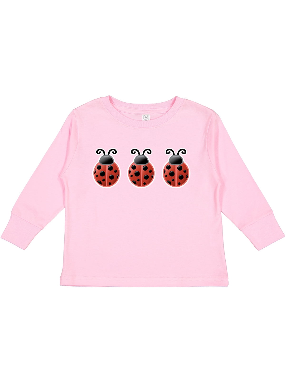 Inktastic Ladybug Lover Red and Black Bugs Girls Long Sleeve Toddler T ...
