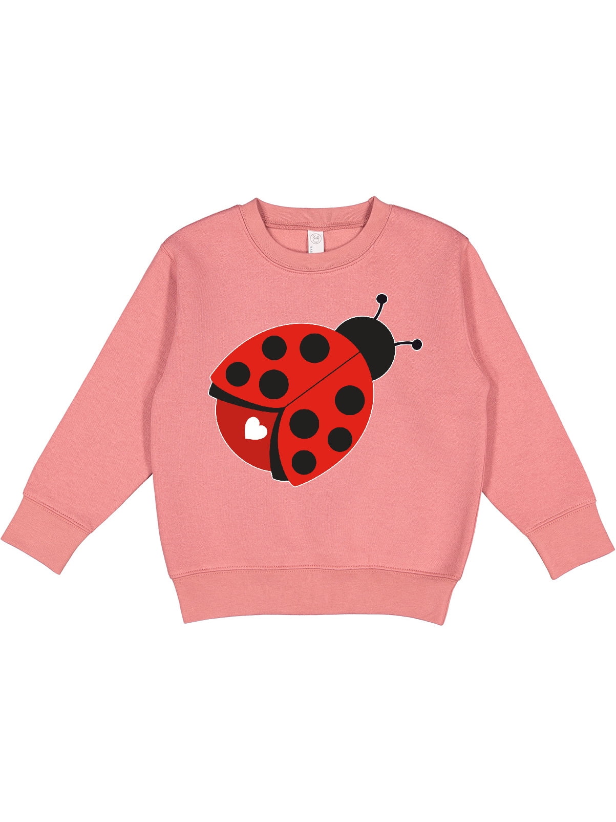 Inktastic Ladybug with a White Heart Toddler Sweatshirt - Walmart.com