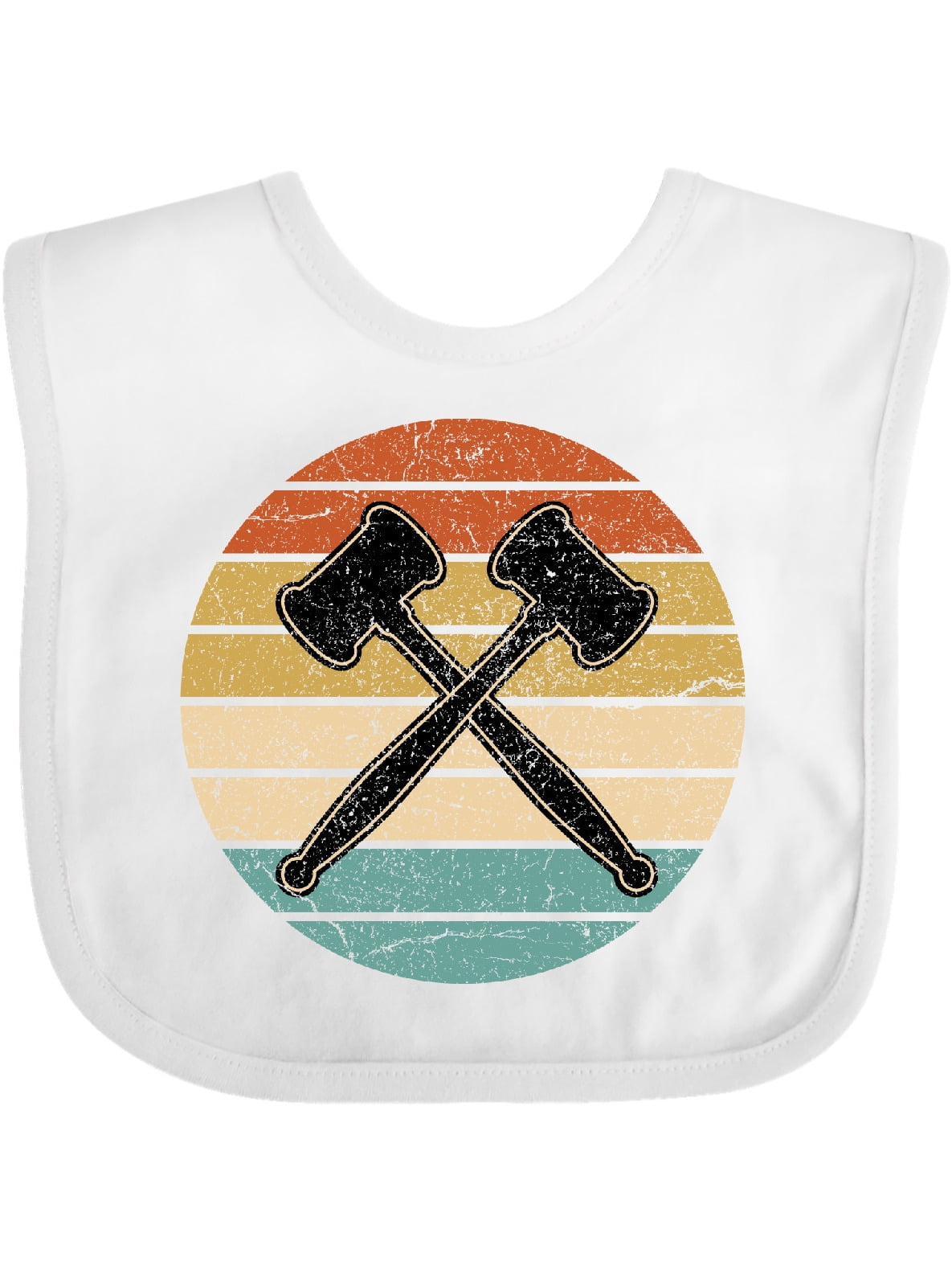 Inktastic Lawyer or Judge Gavel Retro Sunset Boys or Girls Baby Bib ...