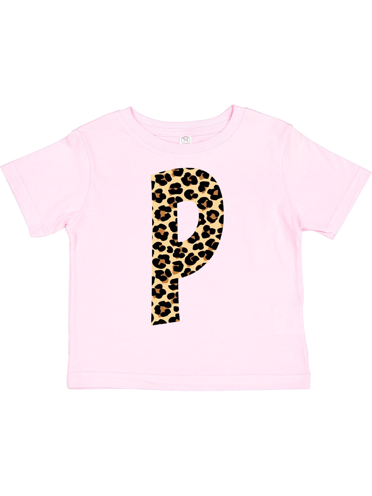Inktastic Leopard Print Letter P Boys or Girls Toddler T-Shirt ...