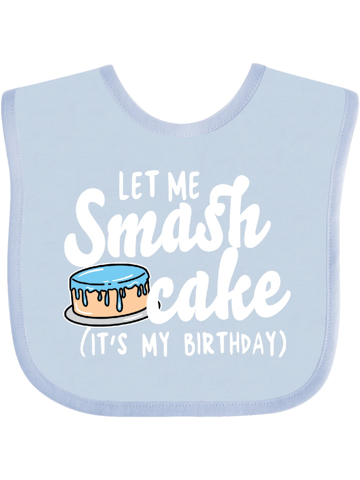 Inktastic Let Me Smash Cake Its My Birthday Boys Baby Bib - Walmart.com