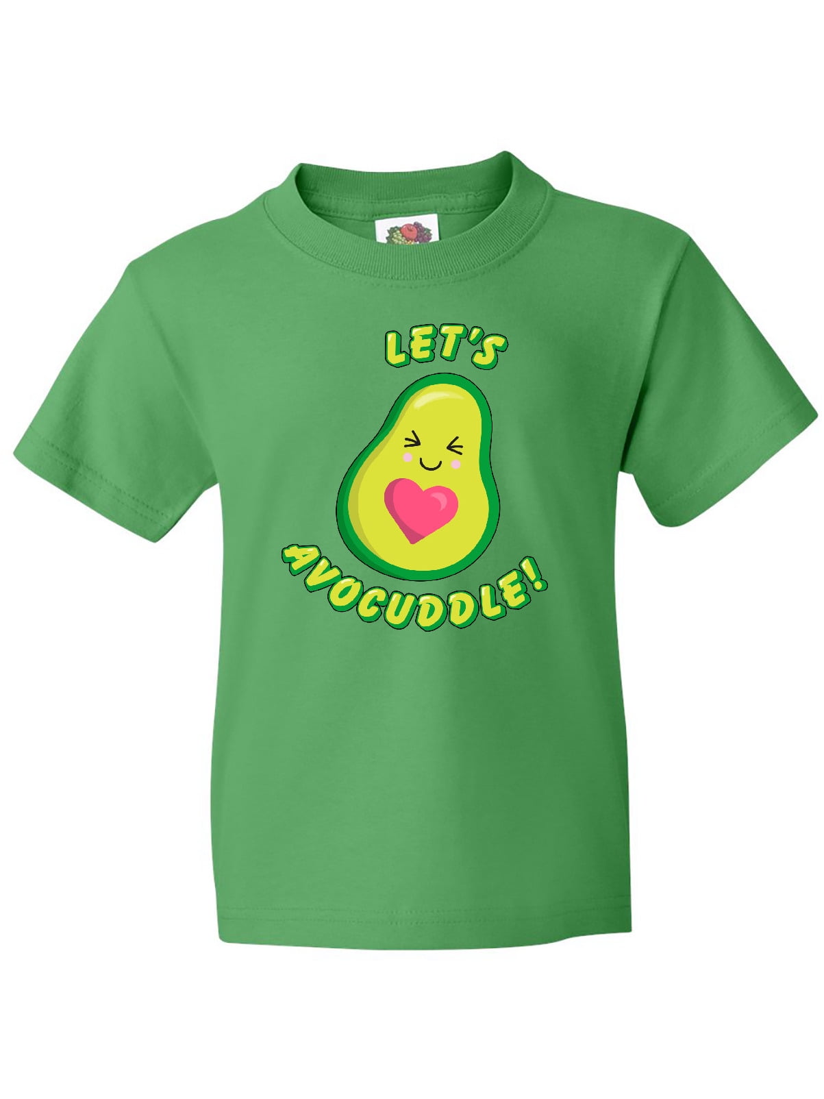 Inktastic Let's Avocuddle Cute Avocado with Heart Youth T-Shirt ...