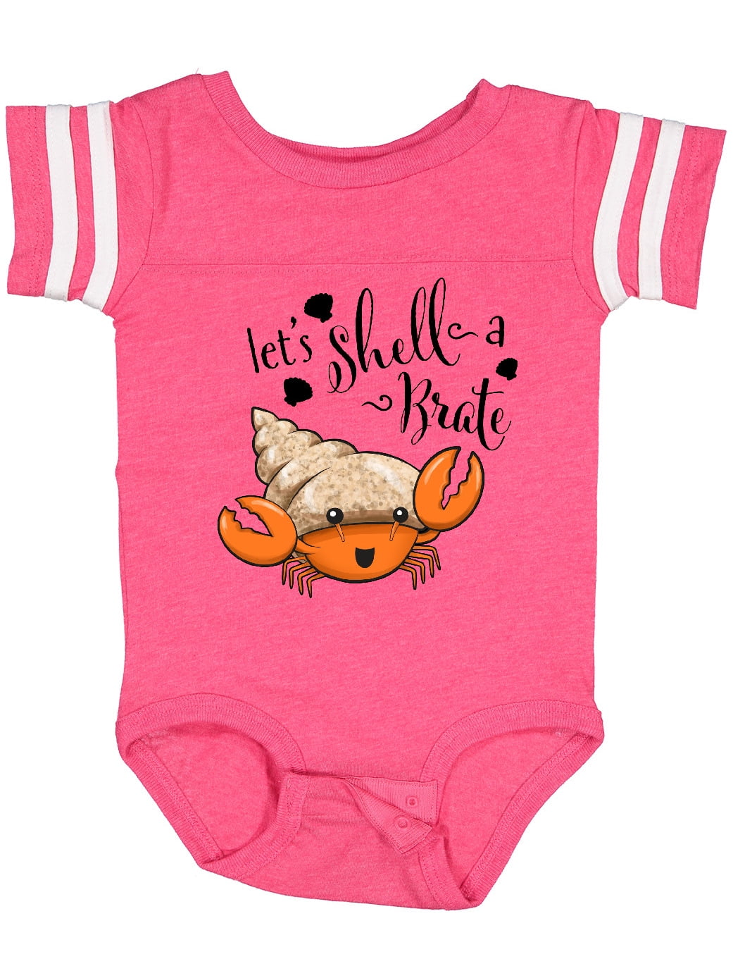 Inktastic Lets Shell-a-Brate- cute hermit crab Boys or Girls Baby ...