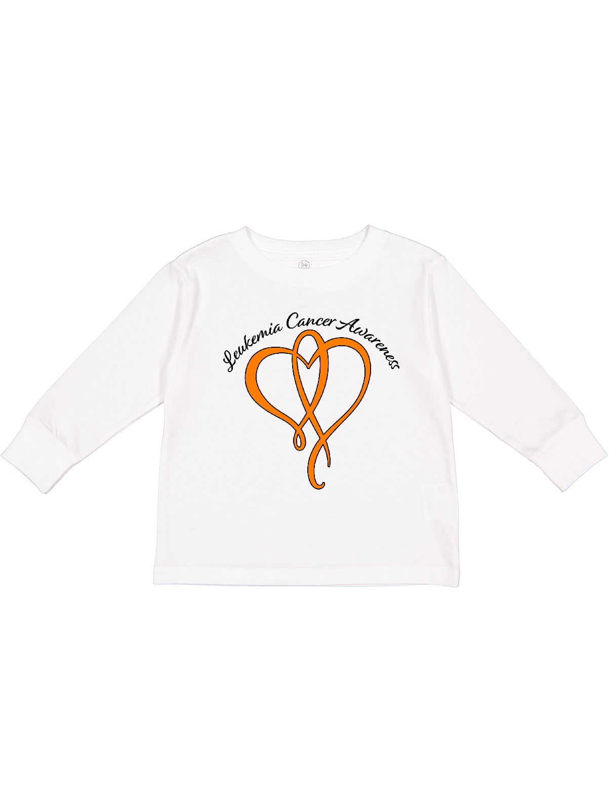 Inktastic Leukemia Awareness with Orange Ribbon Heart Boys or Girls ...