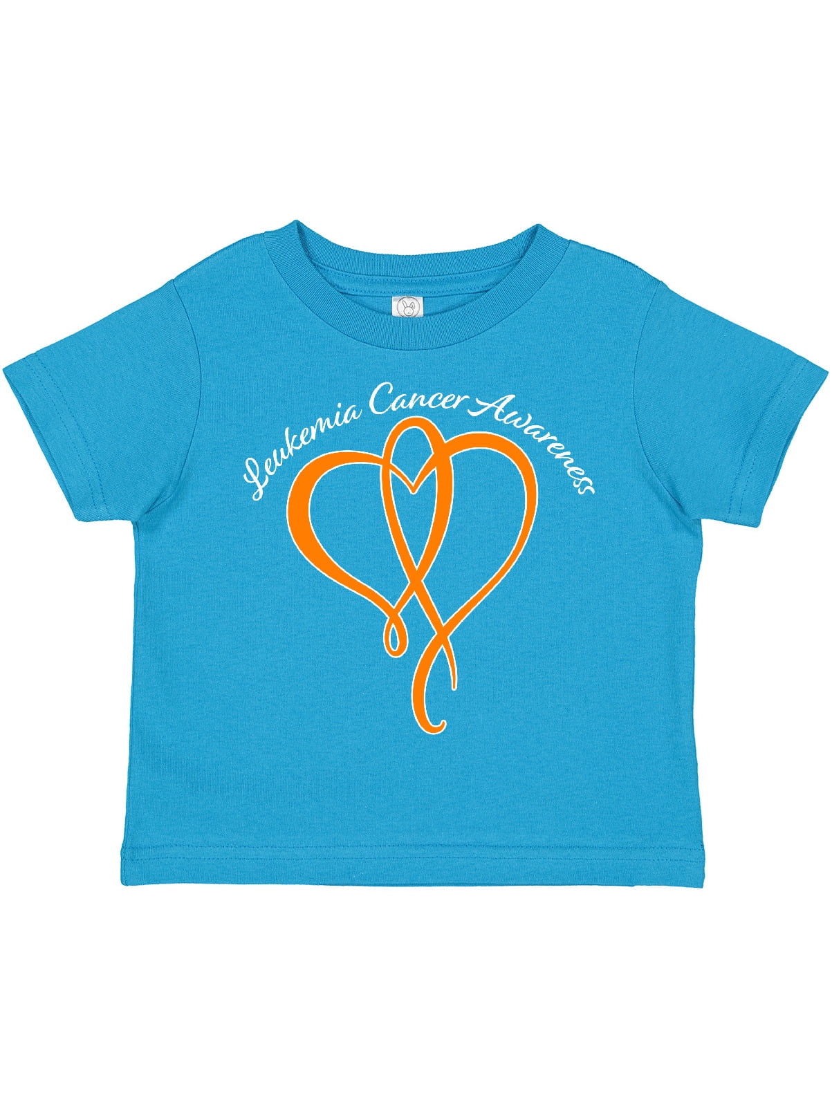 Inktastic Leukemia Awareness with Orange Ribbon Heart Boys or Girls Toddler T-Shirt - Walmart.com