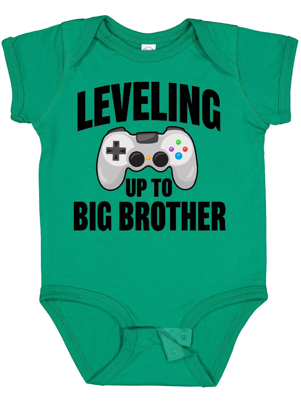Inktastic Leveling Up to Big Brother Boys Baby Bodysuit - Walmart.com
