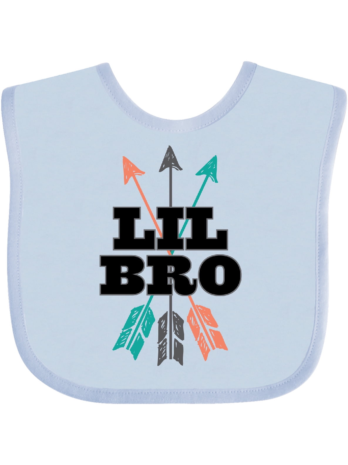 Inktastic Lil Bro Boys Native Arrow Brother Boys Baby Bib - Walmart.com