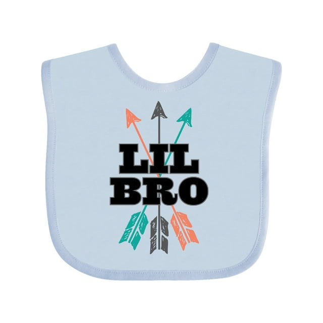 Inktastic Lil Bro Boys Native Arrow Brother Boys Baby Bib - Walmart.com