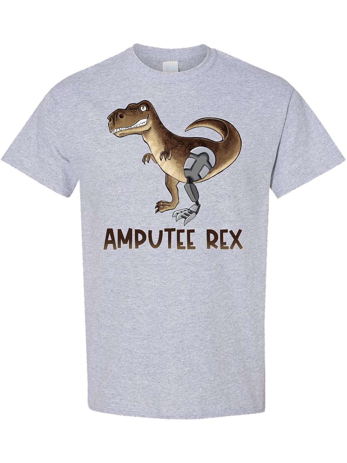 Inktastic Limb Loss Awareness Amputee Rex with Prosthetic Leg T-Shirt ...