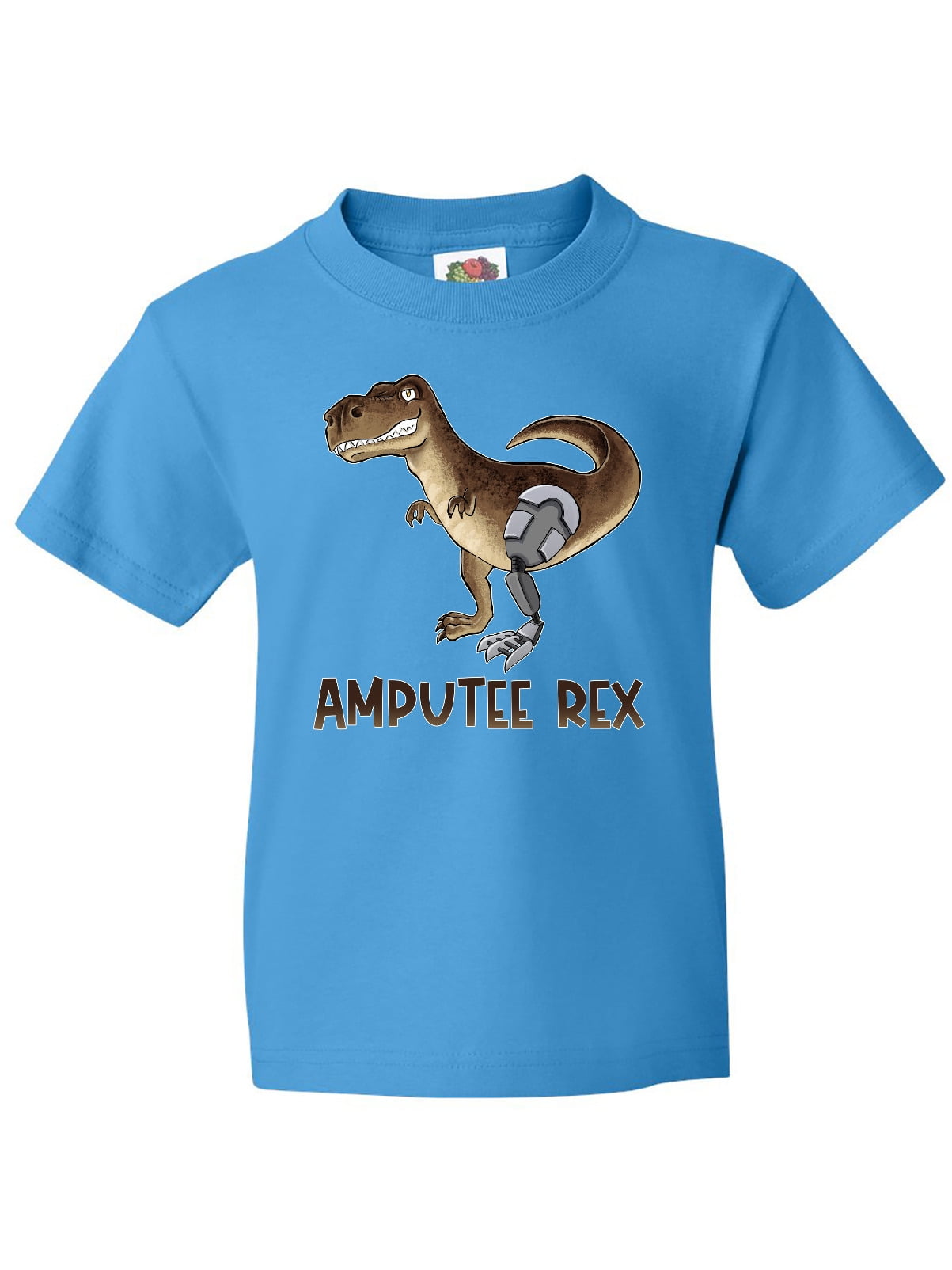 Inktastic Limb Loss Awareness Amputee Rex with Prosthetic Leg Youth T ...