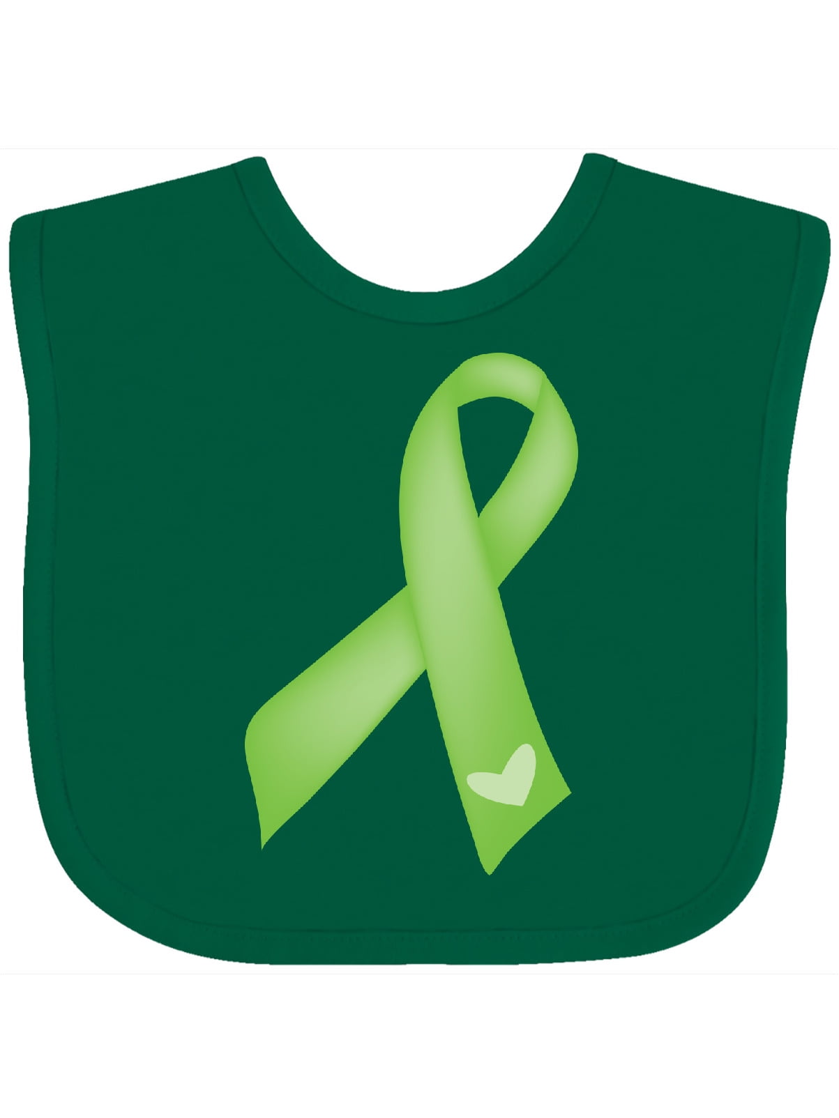 Inktastic Lime Green Awareness Ribbon Girls Baby Bib - Walmart.com