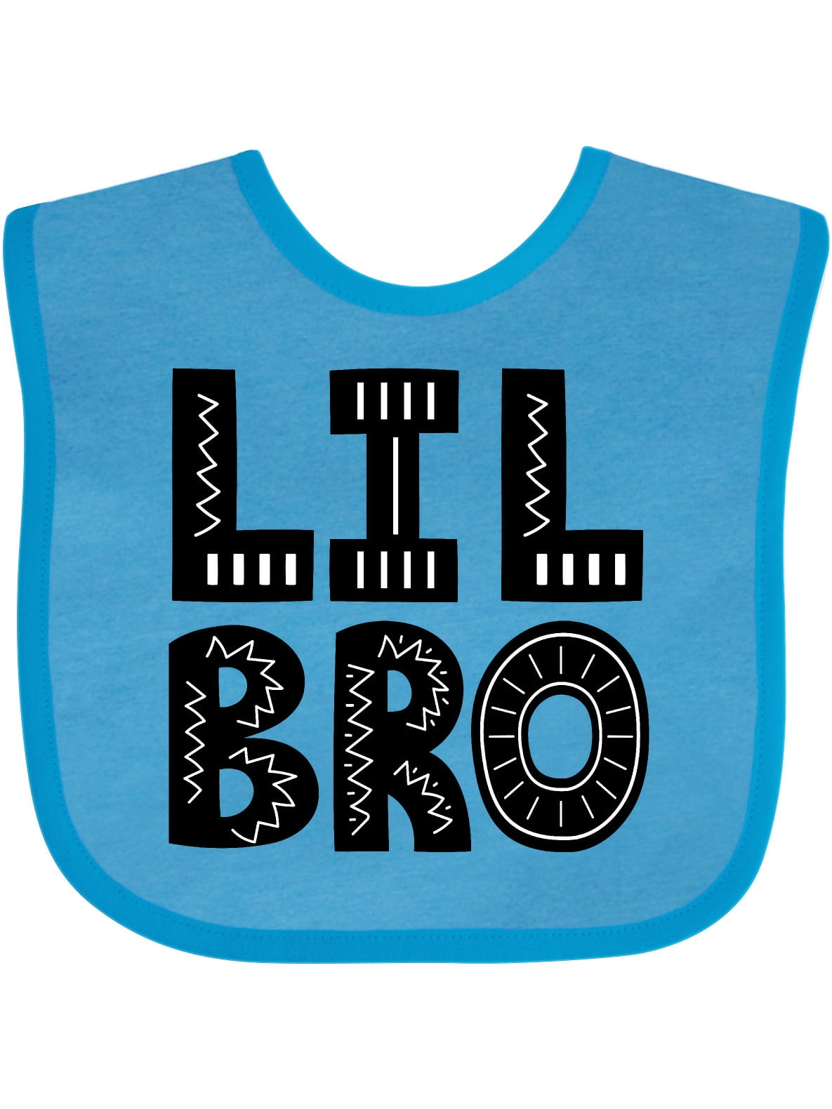 Inktastic Little Brother Lil Bro Boys Boys Baby Bib - Walmart.com