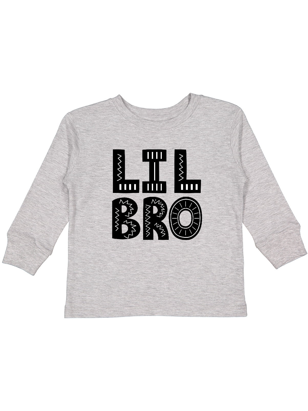 Inktastic Little Brother Lil Bro Boys Boys Long Sleeve Toddler T-Shirt ...