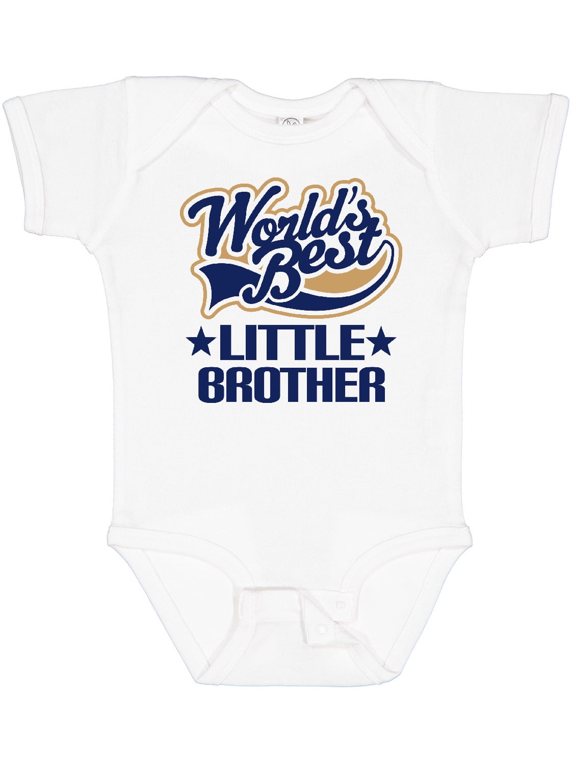 Inktastic Little Brother Worlds Best Boys Baby Bodysuit - Walmart.com