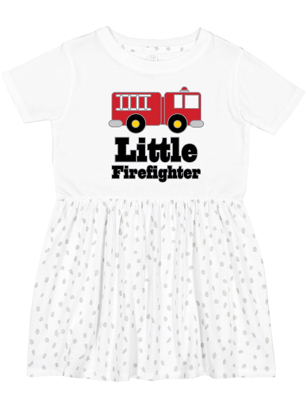 Inktastic Little Firefighter Fire Engine Girls Toddler Dress - Walmart.com