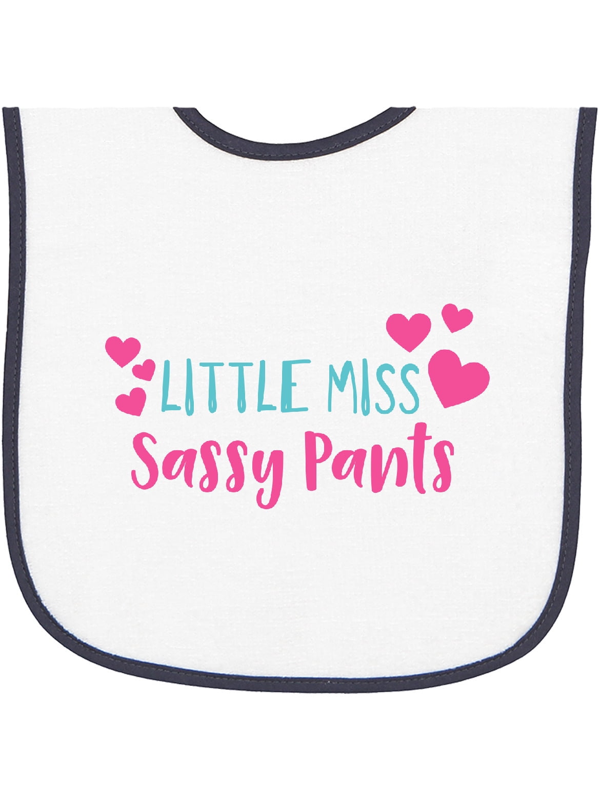 Inktastic Little Miss Sassy Pants, Sassy, Sassy Girl, Hearts Baby Terry ...